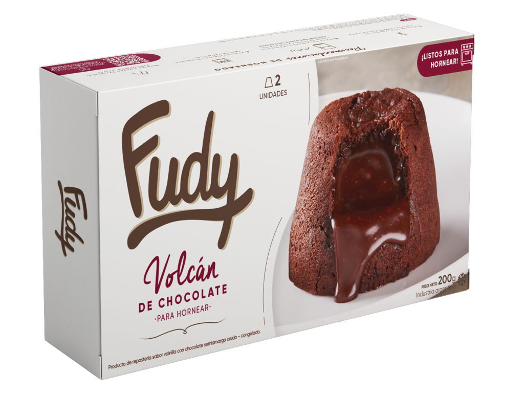Volcan de chocolate para hornear 2 unidades Fudy - QÜEM