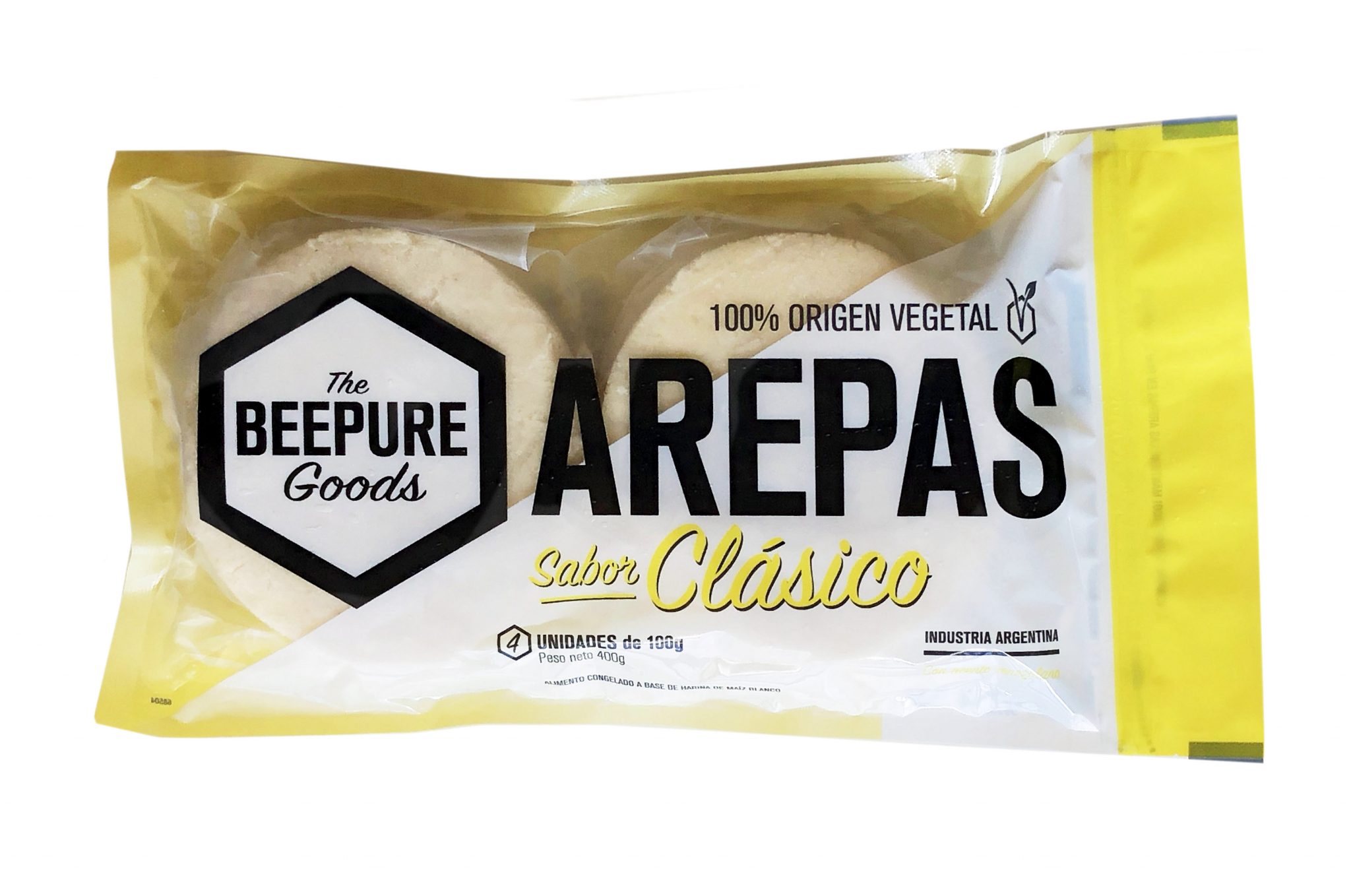 BEEPURE Arepas sabor clasico 400g - QÜEM - Frozen Market